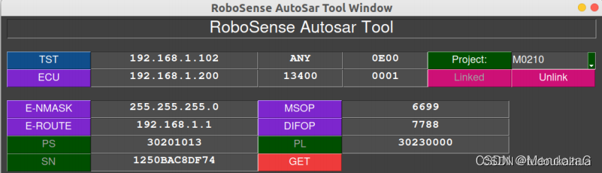 速腾（Robosense） M1激光雷达ip配置_robosense 修改ip地址-CSDN博客
