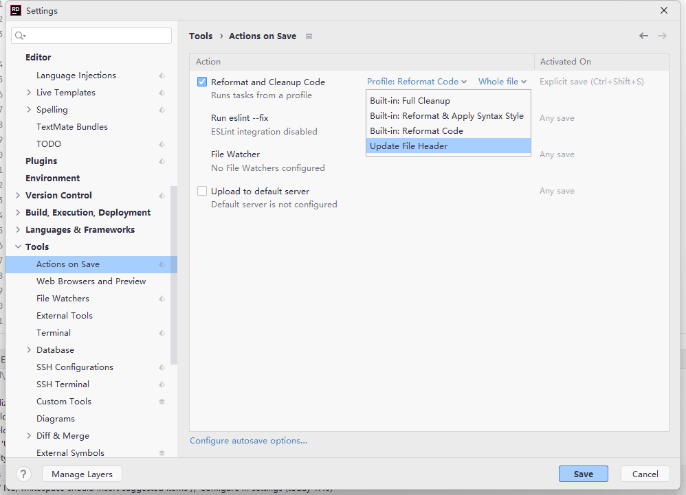 [JetBrains Rider] How to automatically update the file header when saving the file - Programmer ...
