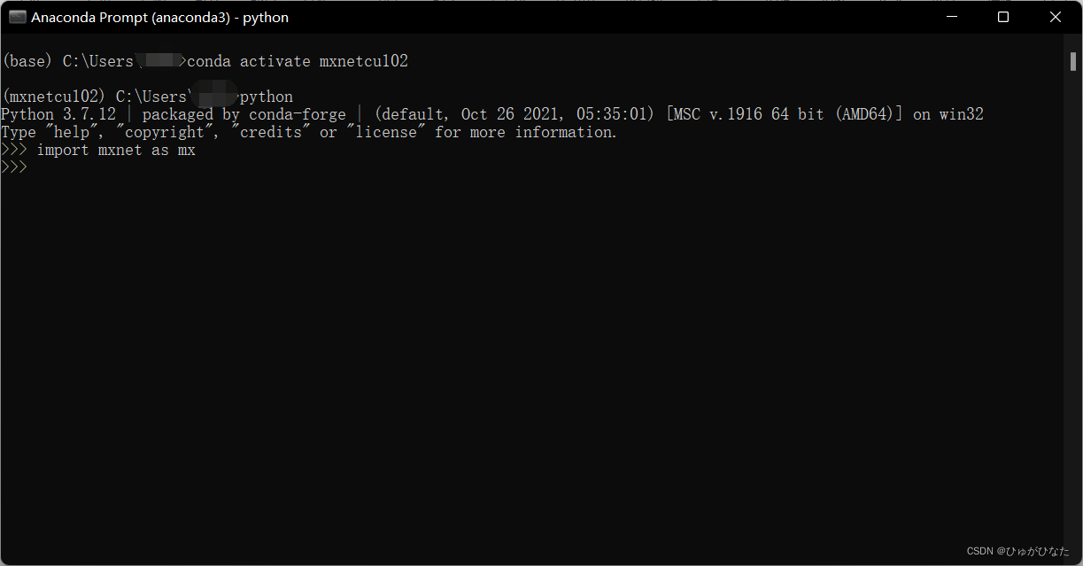 配置MXNET、Pytorch、Tensorflow环境详细教程_python3.8安装mxnet-CSDN博客