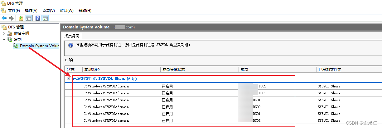 域控的分布式系统DFSR服务配置_dfsr 域控-CSDN博客