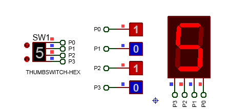 The logic state display test of the pin in proteus - Programmer Sought