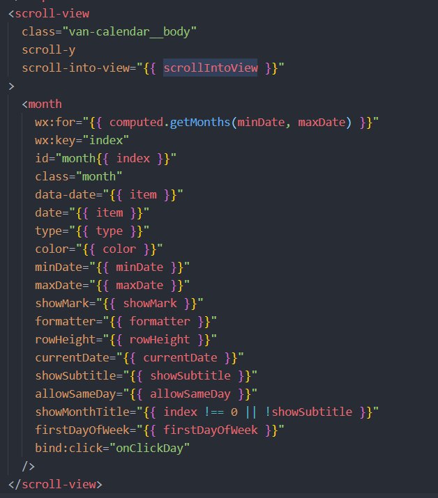 修改vant的calendar组件修改为横向滑动(swiper形式),用于微信小程序_van-calendar 横向滚动-CSDN博客