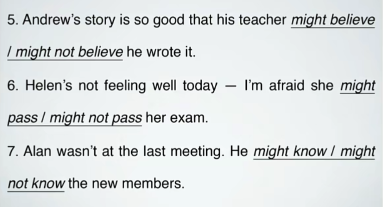 【情态动词练习题】may not 和 can‘t / might 的区别_might题目-CSDN博客