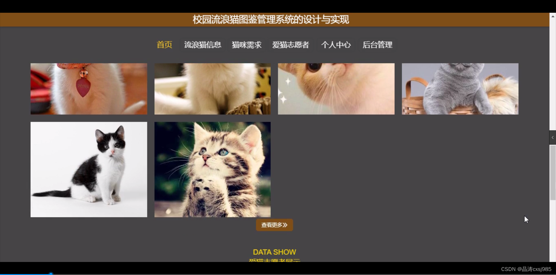 Java毕设项目校园流浪猫图鉴管理系统的设计与实现计算机(附源码系统数据库lw)校园流浪猫数据 Csdn博客