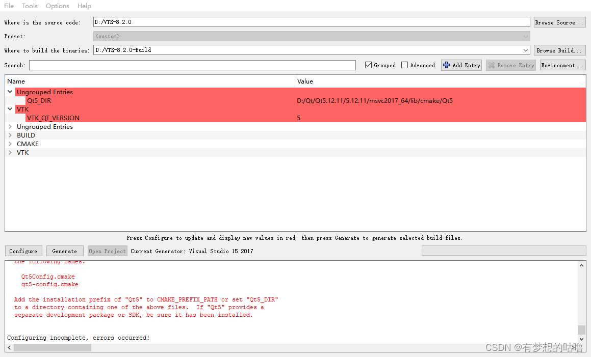 VTK8.2.0的配置过程-CSDN博客