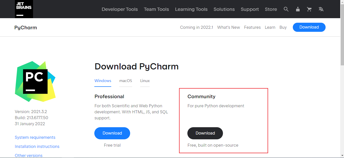 Pycharm快速入门（1） — 下载和安装_pycharm toolbox-CSDN博客