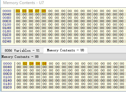 【Proteus仿真8086实验一】RAM存储器62256_存储器读写仿真实验codesegment assumecs:code start ...