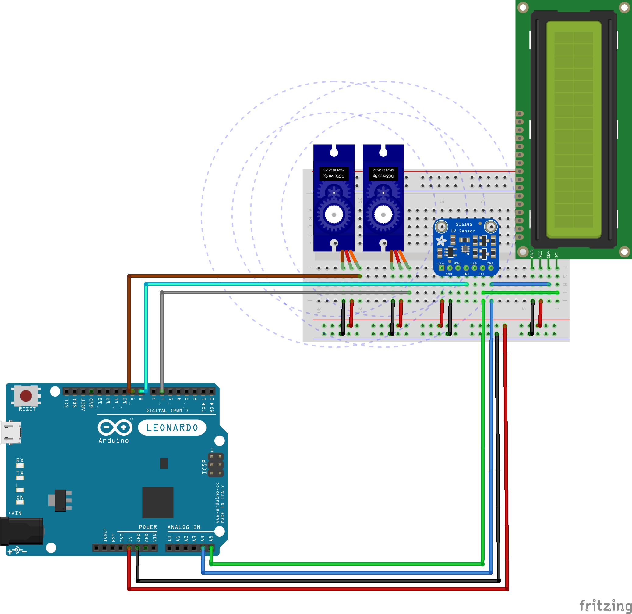 Fritzing软件绘制Arduino面包板接线图传感器模块库文件230_fritzing舵机元件在哪-CSDN博客