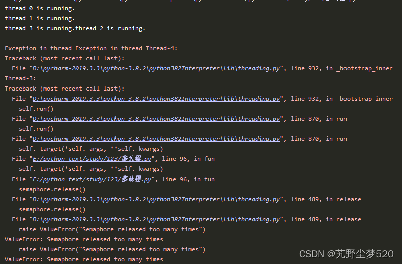 自学Python 54 多线程开发（四）使用Semaphore和BoundedSemaphore对象-CSDN博客