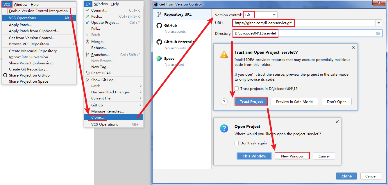 【Git】idea克隆远程仓库_idea 远程克隆-CSDN博客