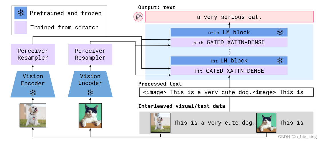 Flamingo Model - 一种通过few-shots方法的VLM（Vision-Language Model）_flamingo模型-CSDN博客