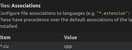 VsCode设置特殊格式（*.cu,*.cc等）代码风格为C++高亮风格_vscode怎么处理特殊后缀的文件-CSDN博客