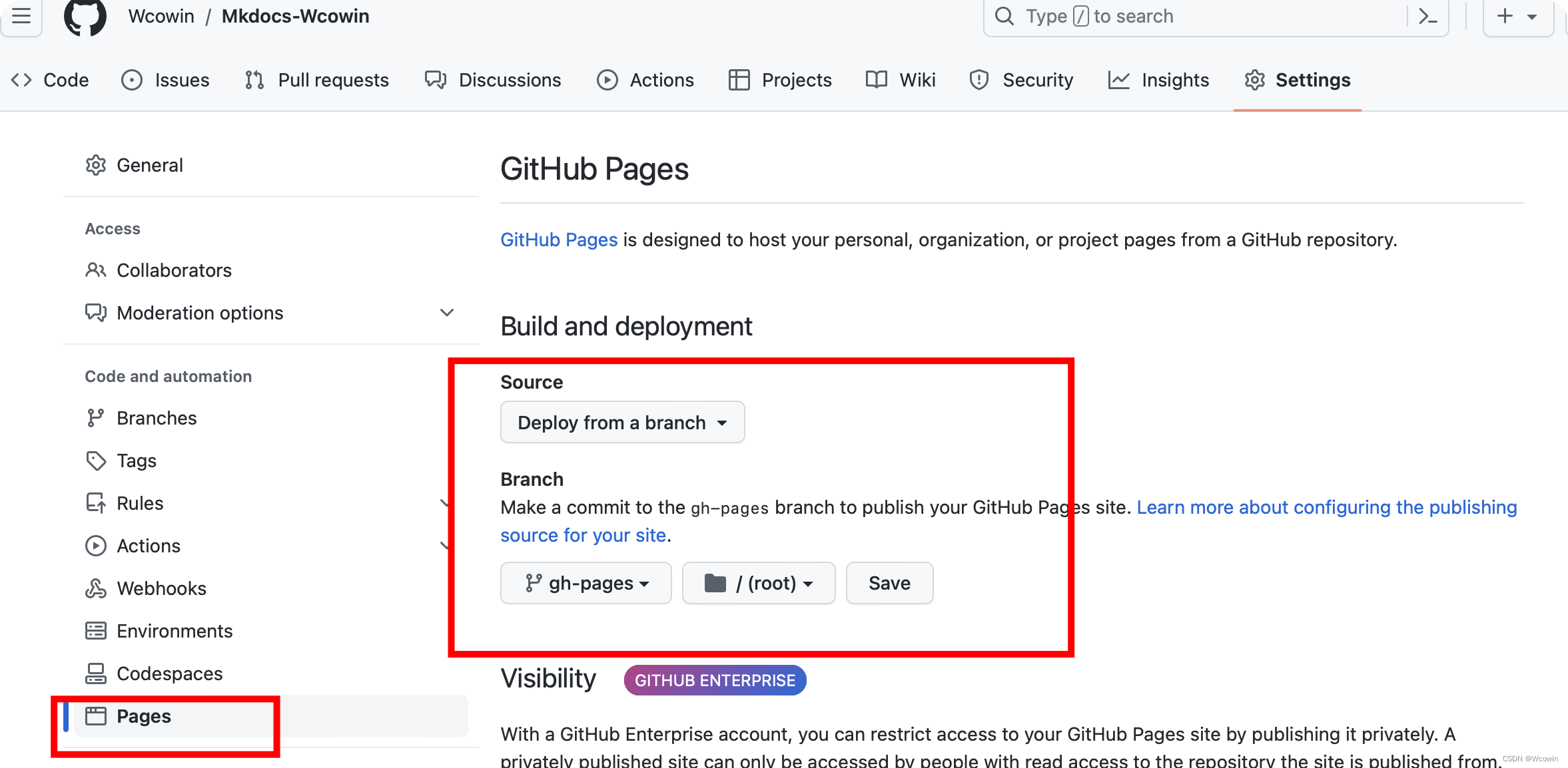利用mkdocs部署静态网页至GitHubpages（更新版）_mkdocs github-CSDN博客