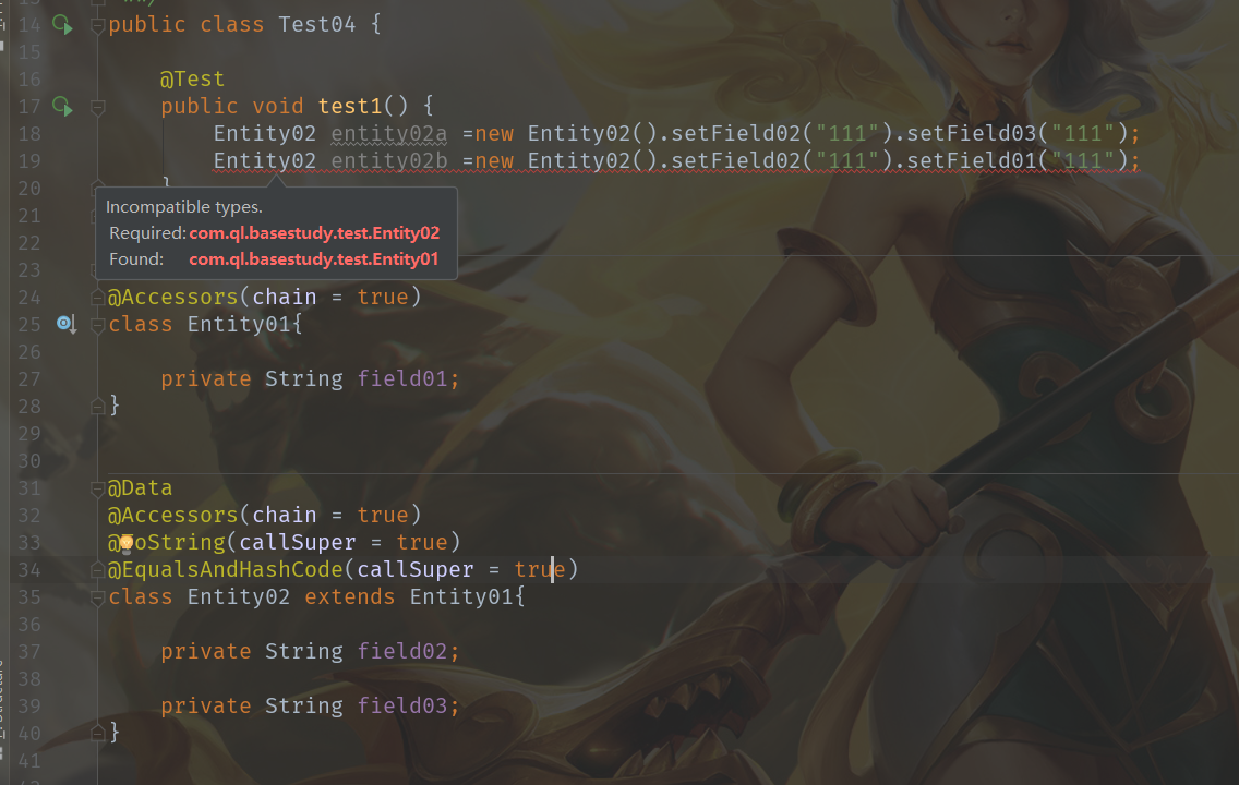 Lombok链式调用，子类对象set父类属性，返回父类对象-CSDN博客