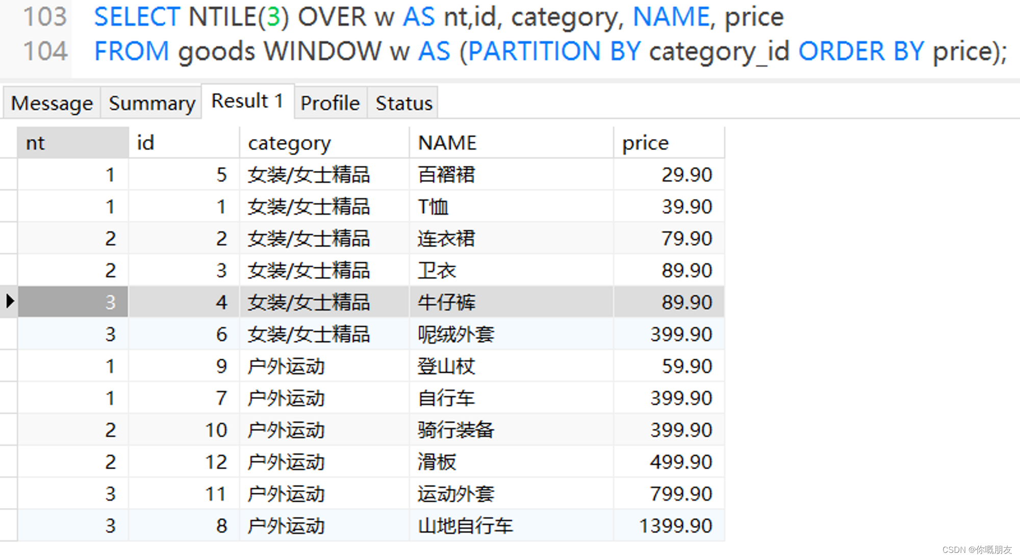 Mysql80新特性mysql 8新特性 窗口函数 Csdn博客 