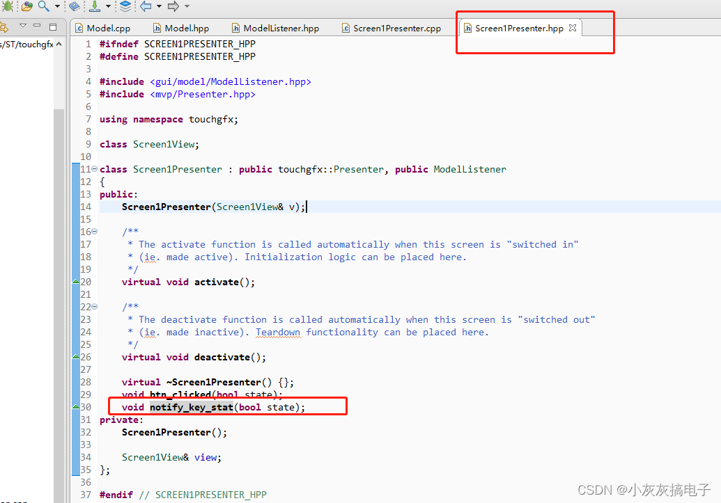 touchGFX控件学习六、Model-View-Presenter设计模式_model view presenter-CSDN博客