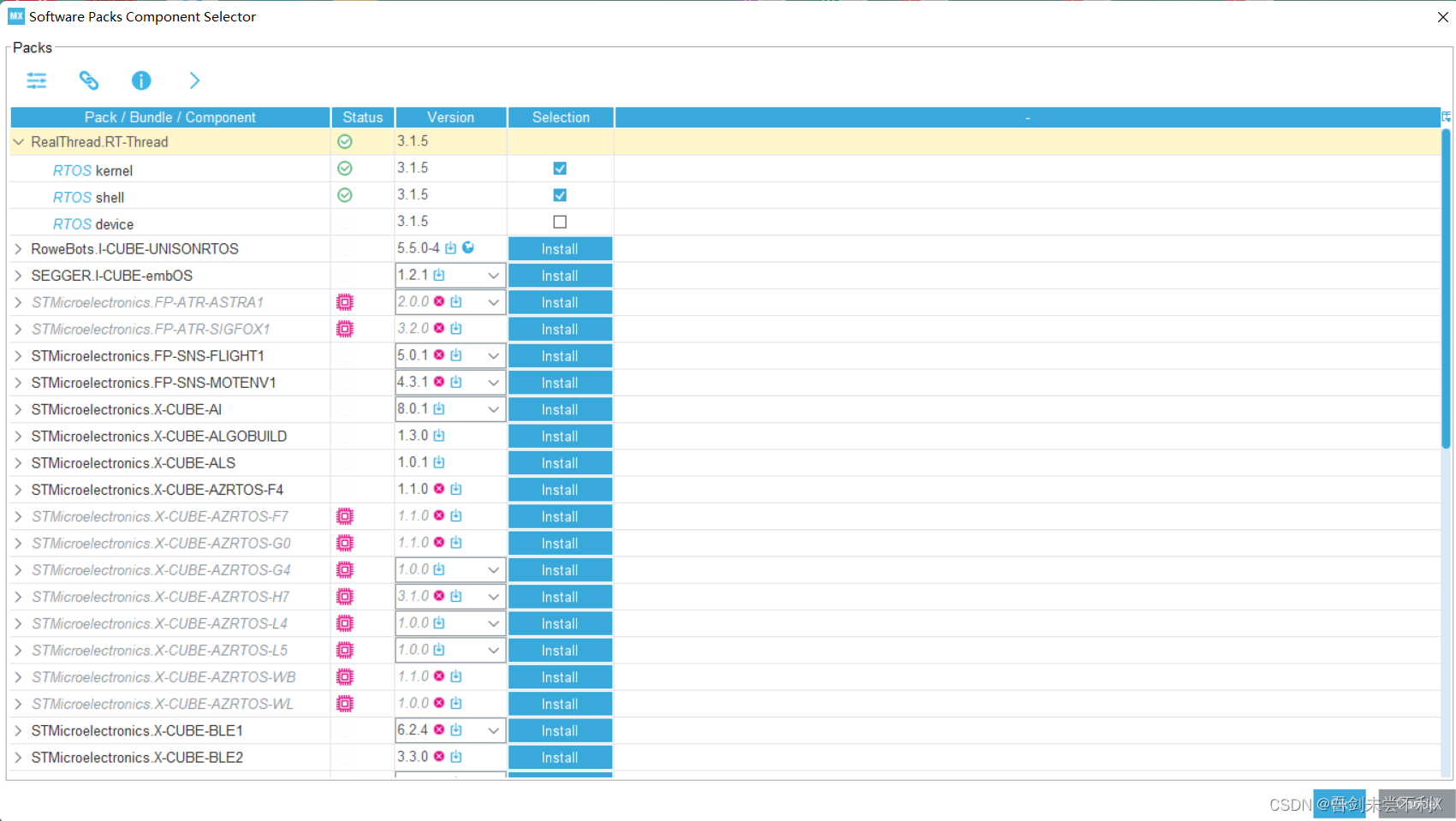 CubeMX移植RT-Thread nano【Keil】_stm32cubemx生成的工程如何导入到rt-thread-CSDN博客