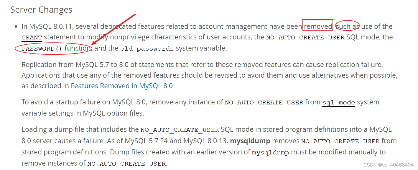 关于mysql80版本中使用‘password‘出现报错的问题,附解决办法mysql Password函数 报错 Csdn博客
