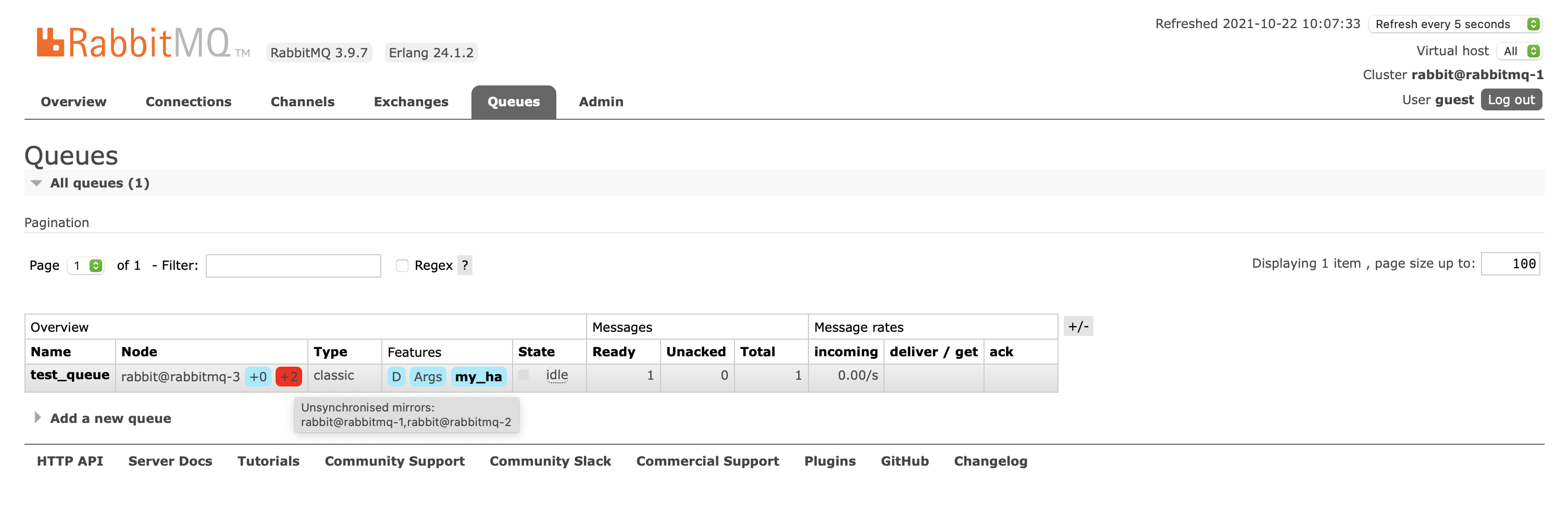 Docker安装RabbitMQ并集群化操作步骤（MAC环境）_docker rabbit-CSDN博客