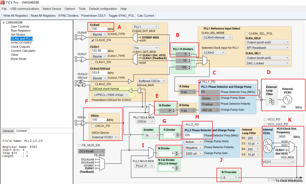 LMK04828寄存器配置使用指导手册_lmk04828中文手册-CSDN博客