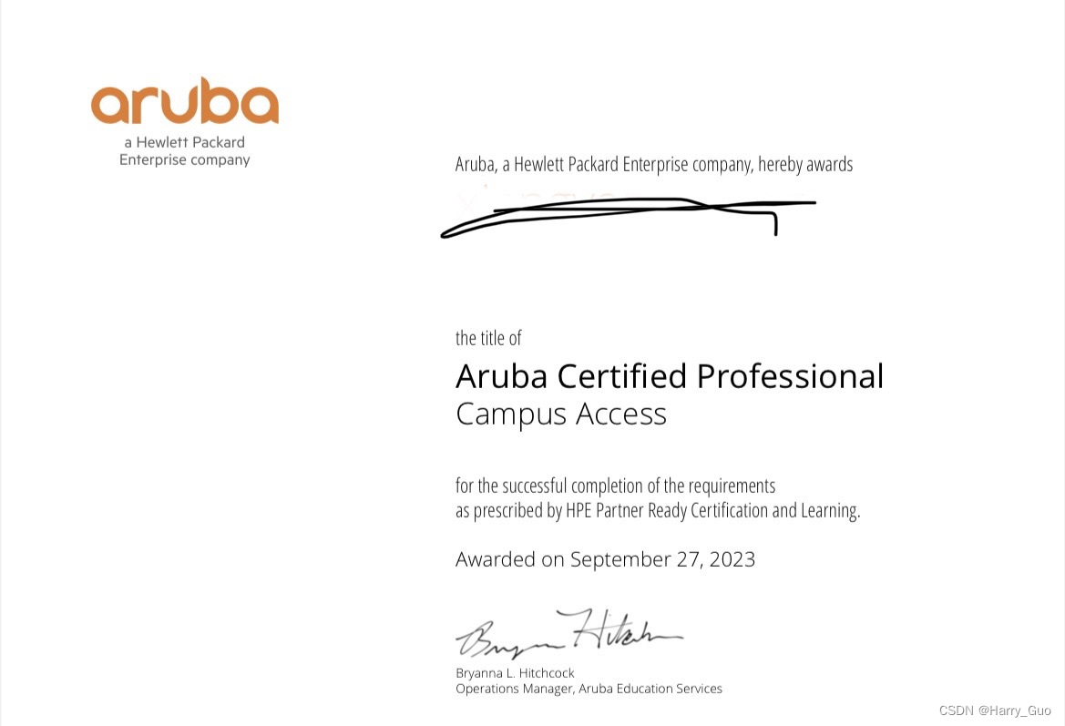 Aruba考试ACA和ACP_aruba初级证书-CSDN博客