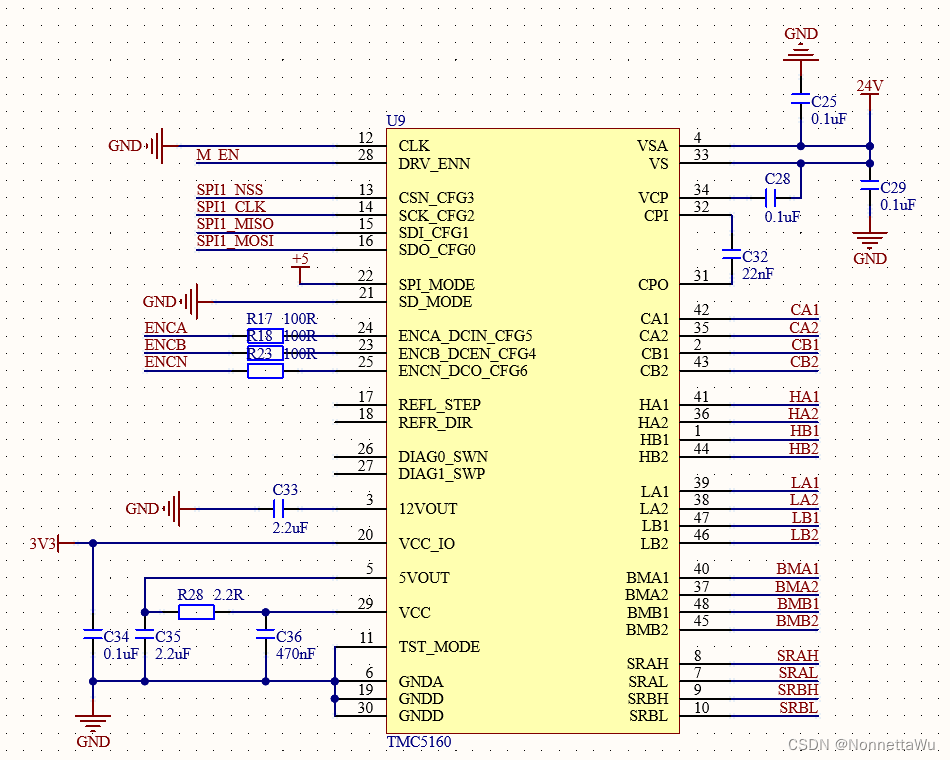 混合式步进电机控制器开源系列（一）PCB原理图设计_tmc5160原理图-CSDN博客