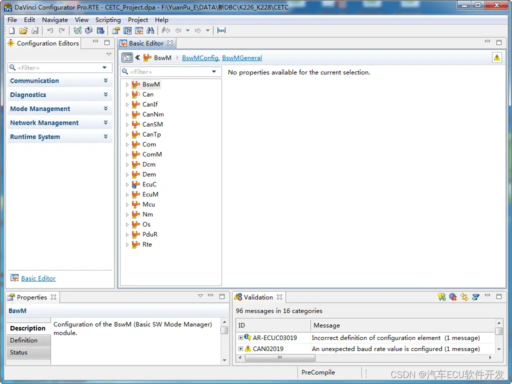 Vector-AUTOSAR使用中的问题总结-CSDN博客