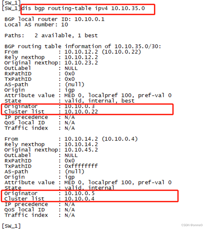 边界网关协议BGP实践课(12)—Originator_ID和Cluster_List属性_bgp cluster-CSDN博客