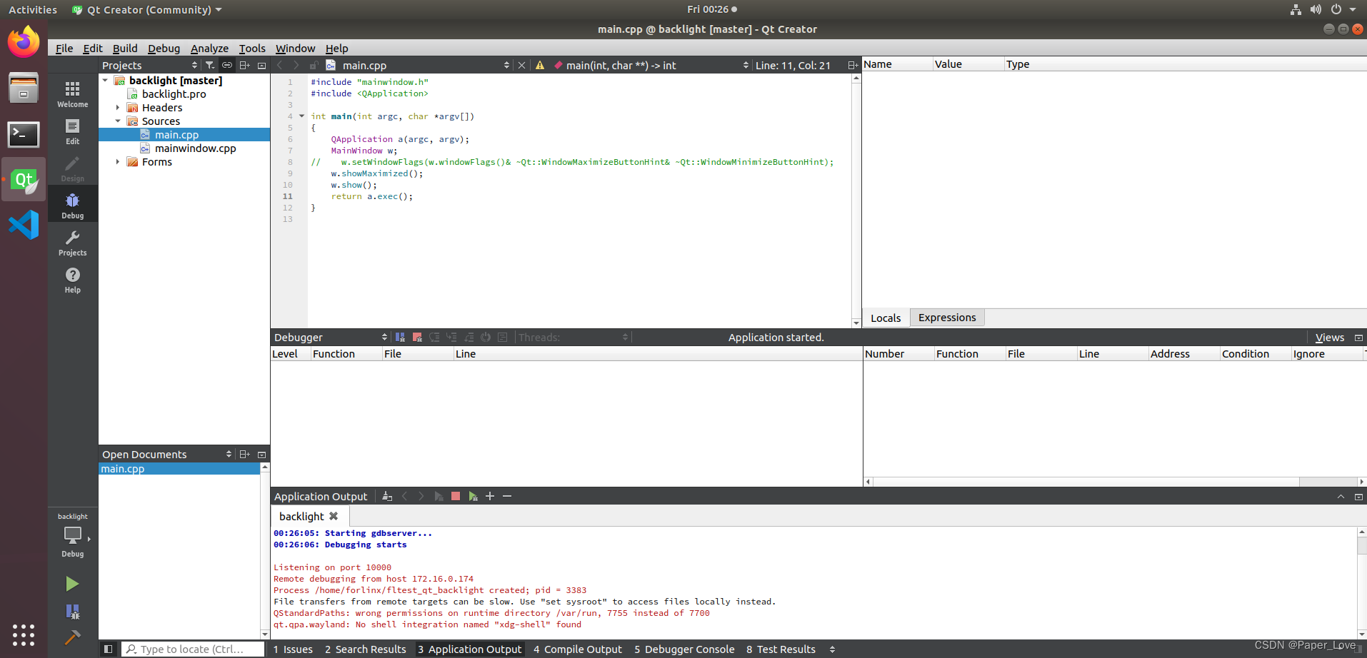 Linux-gdb调试方式一（QT远程调试开发板应用）_qt进行linux远程连接_Paper_Love的博客-CSDN博客