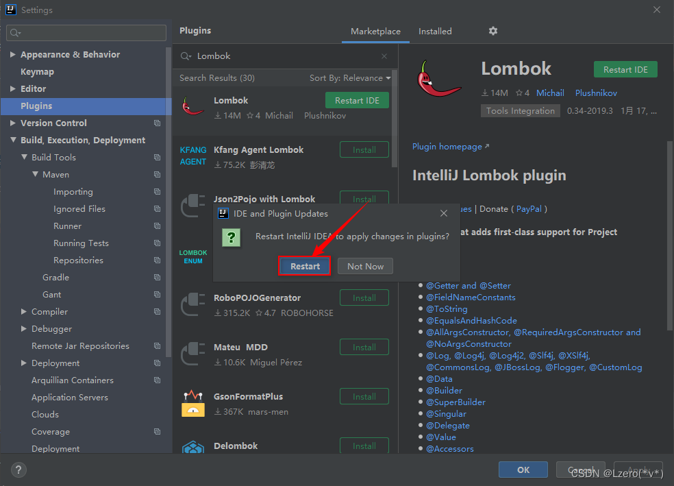 SpringBoot项目中使用@Slf4j，log报红问题的解决方案_import lombok.extern.slf4j.slf4j;-CSDN博客