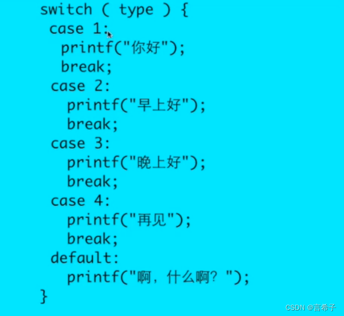 C语言判断与循环进阶_f(x)=-1;x 0这个分段函数能否用switch-case-CSDN博客