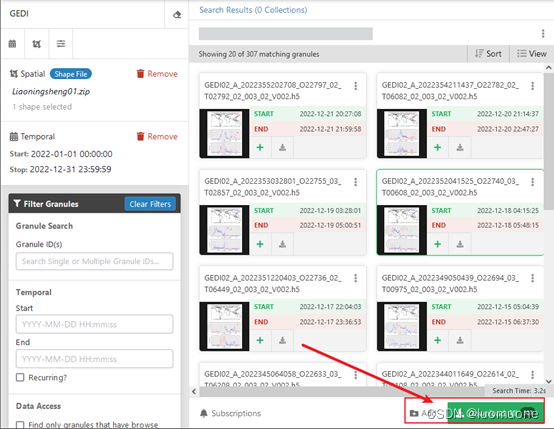 GEDI学习笔记 一： 在EarthData上批量、快速下载GEDI数据方法（速度几M每秒）_gedi数据下载-CSDN博客