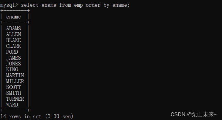 Mysql中的排序 Order By Mysql Order By 降序 Csdn博客