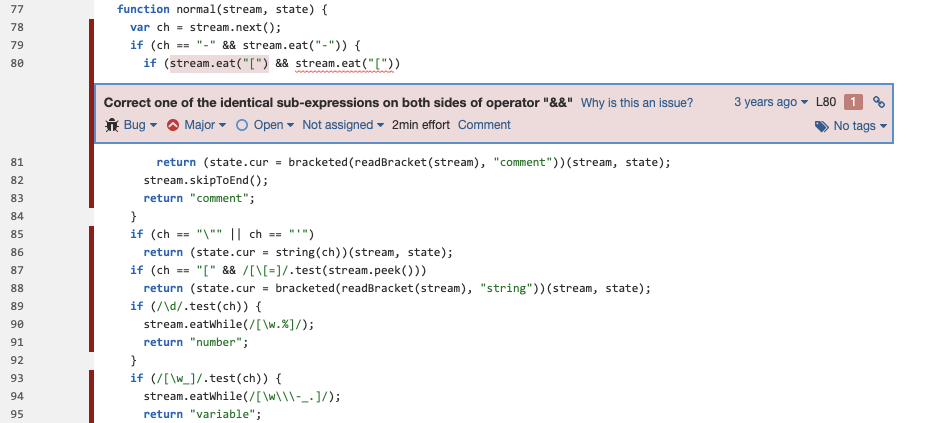 Sonar 代码检测常见问题及修改实例（前端JS版本二）_remove this conditional structure or edit its code-CSDN博客