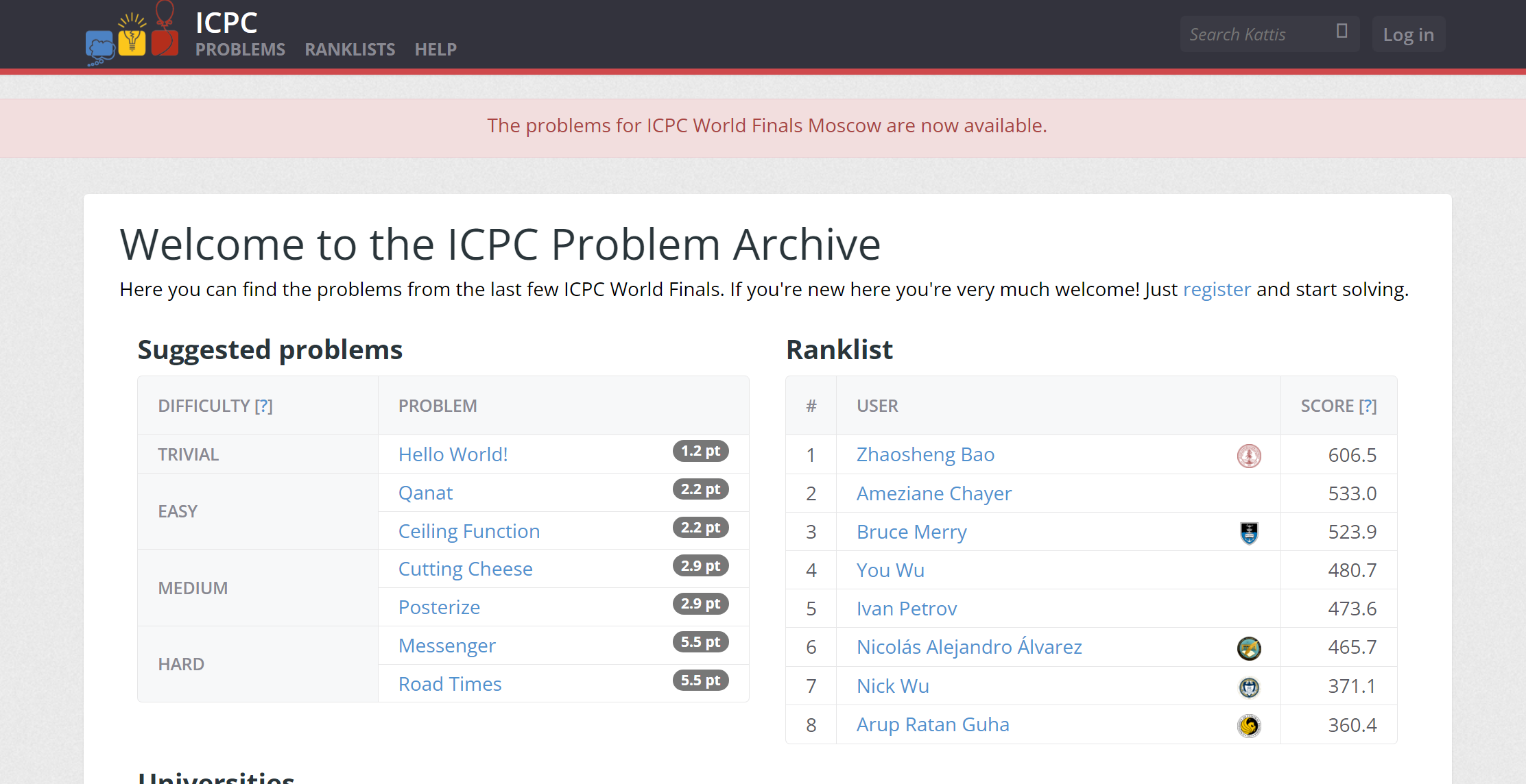 ACM ICPC 历年真题和资源_xcpc board-CSDN博客