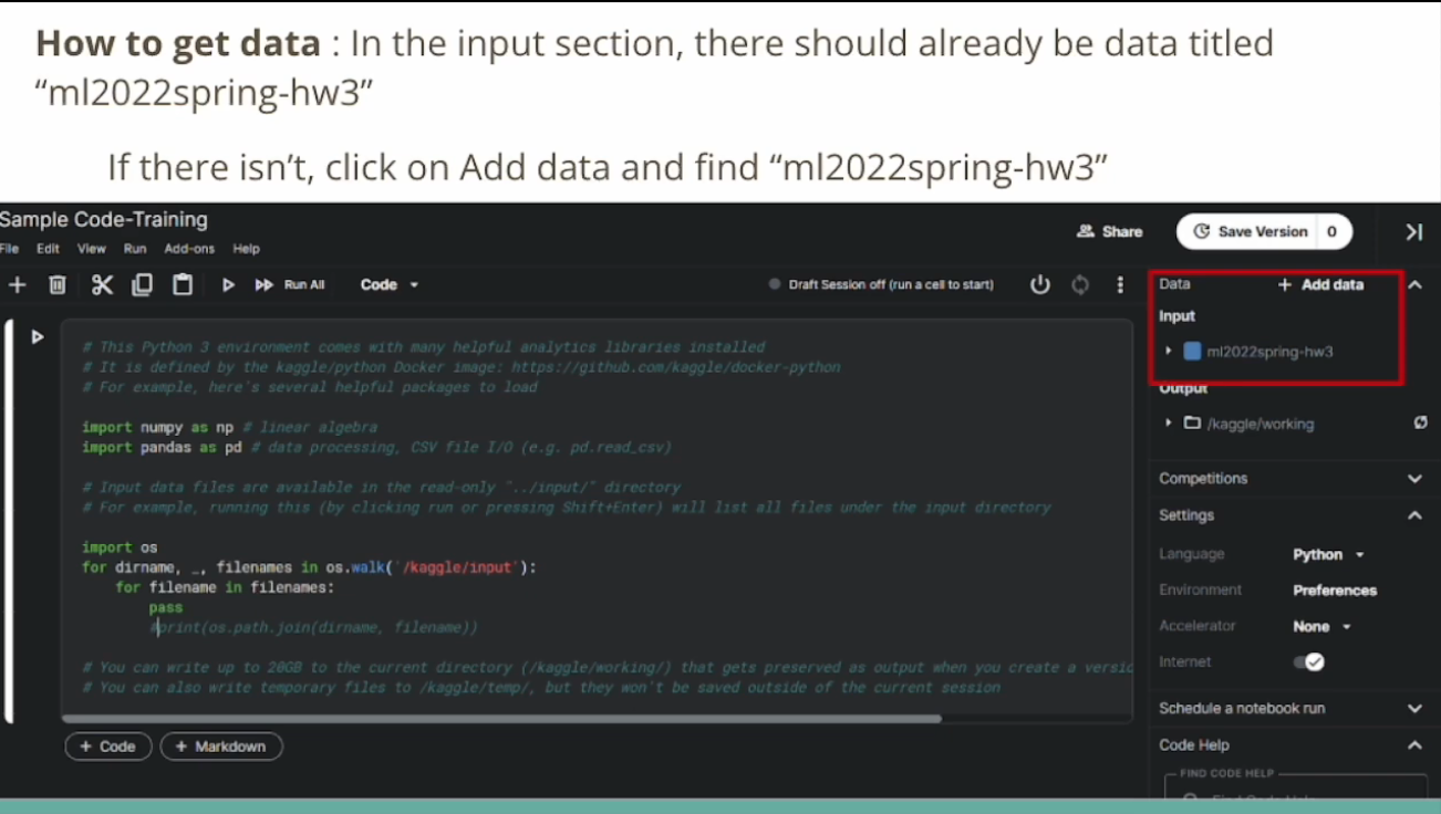 [Li Hongyi 2022 Machine Learning Spring] 2022-Homework Instructions hw3 ...
