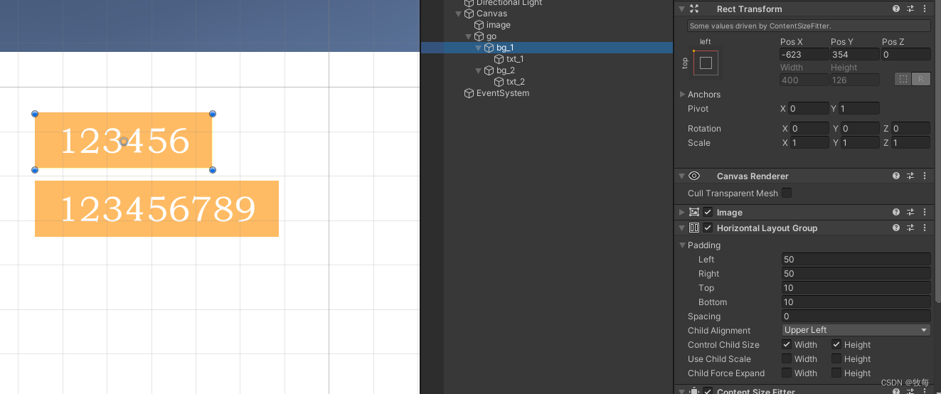 Unity Ui布局多个对象同步长度unity 计算多个子物体ui的宽度 Csdn博客