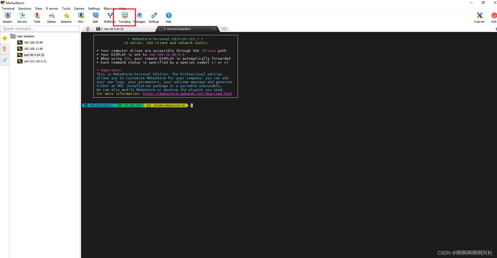 本地连接线上服务器数据库（基于MobaXterm实现）_mobaxterm连接数据库-CSDN博客