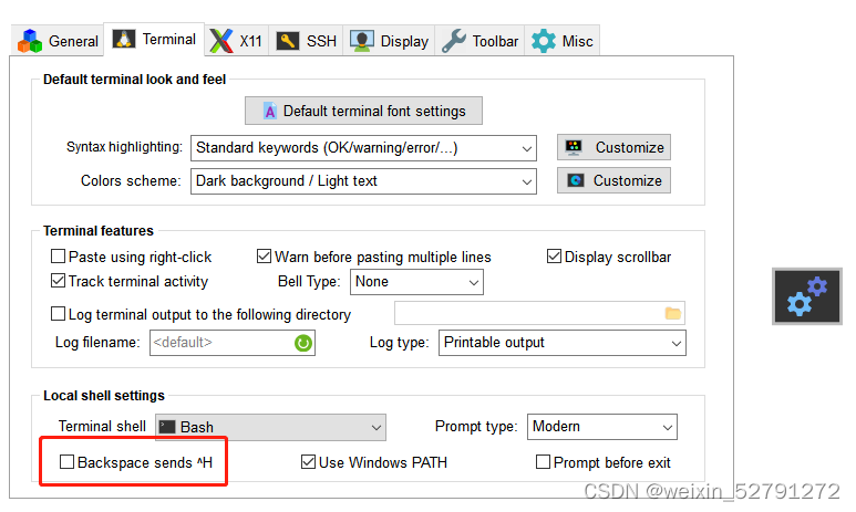 Mobaxterm下vim backspace不起作用_backspace mobaxtrem 无法使用-CSDN博客