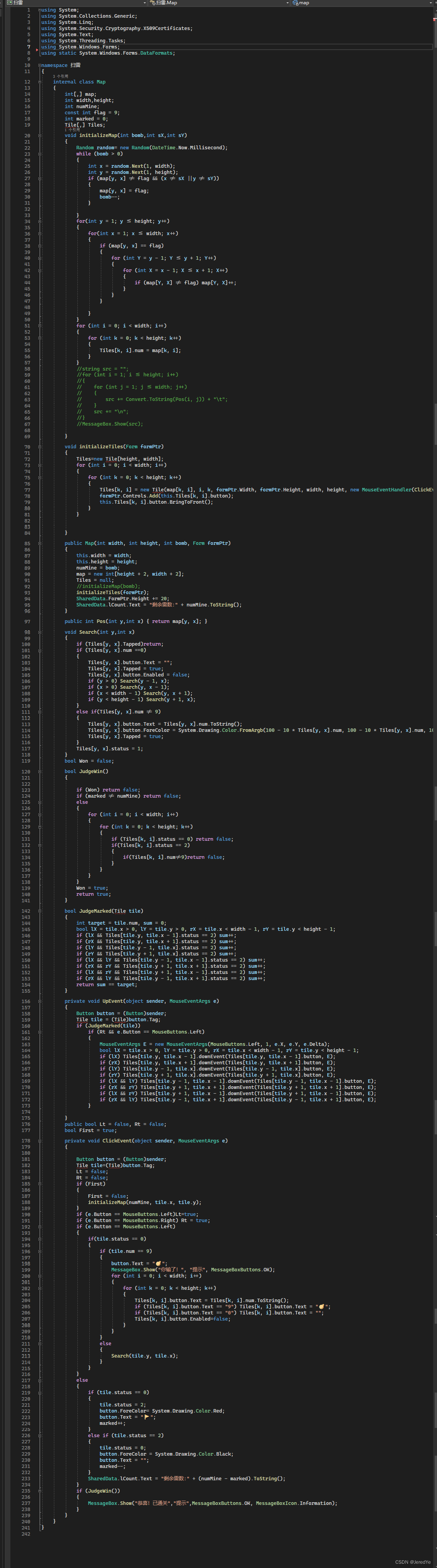 C# WinForm 扫雷小游戏_c# 扫雷-CSDN博客
