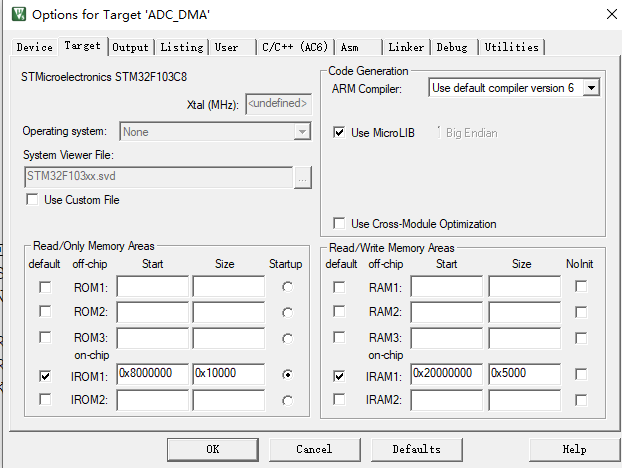 CubeMX配置STM32F103C8T6多路ADC配合DMA采集_stm32f103c8t6的adc采样率-CSDN博客
