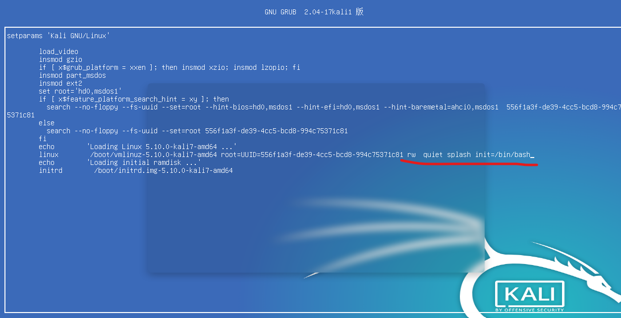 kali root密码忘记修改方法_password for root is unchanged-CSDN博客