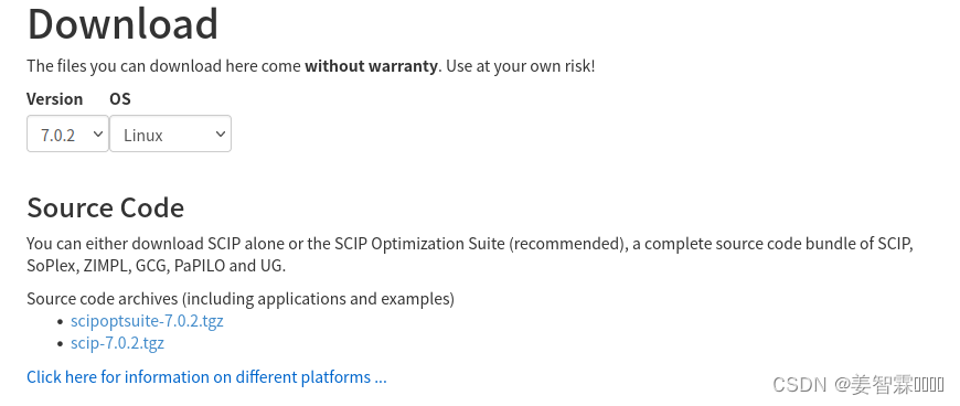 ubuntu安装SCIP，并在pyomo中调用_pyomo调用scip报错-CSDN博客