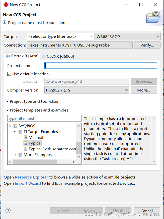 【ti毫米波雷达】iwr6843aop的ccs工程模板创建(mss)(cannot Find File Libsleepxwr68xxaer4f 解决方案)ccs的ti工程模板 Csdn博客