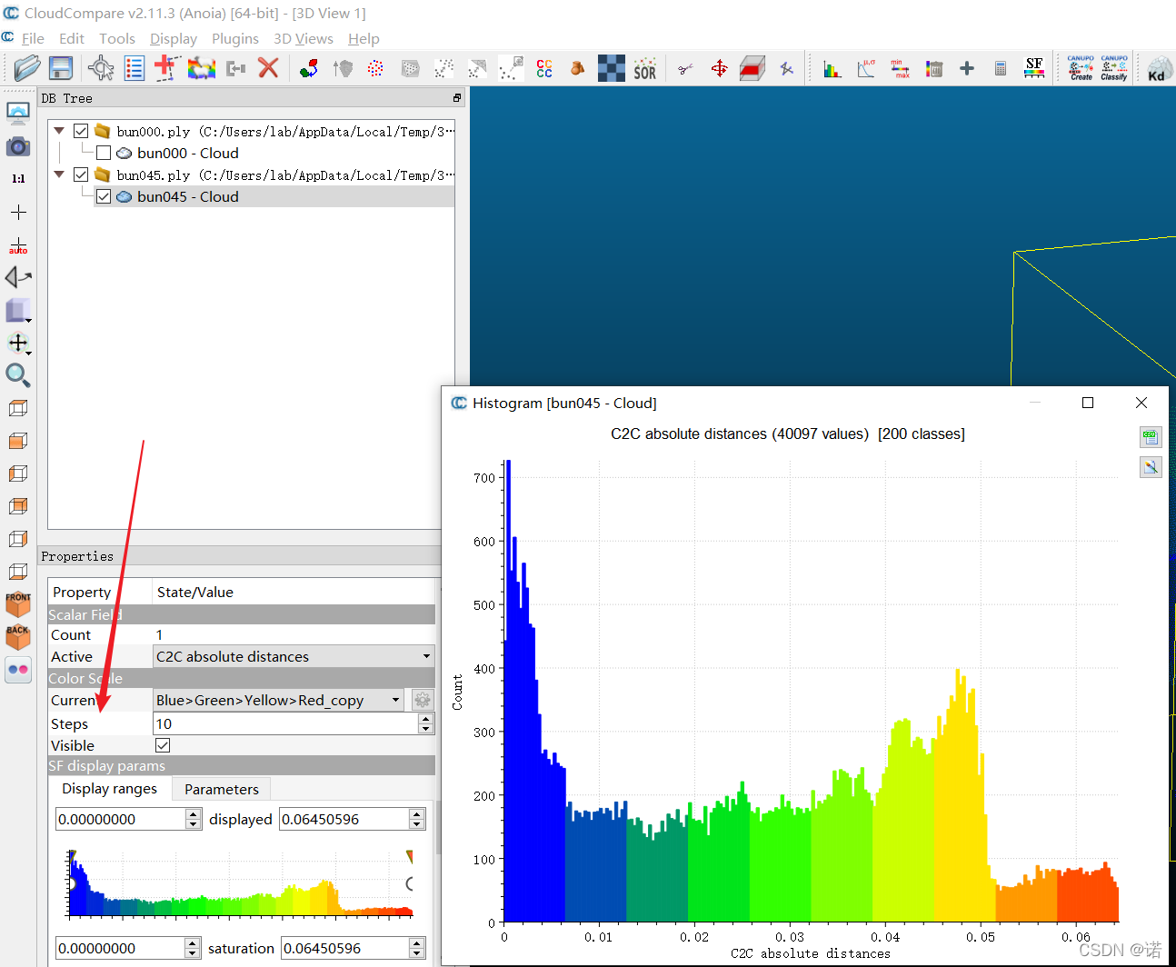 CloudCompare 可视化——Scale Filed_cloudcompare scale 数值-CSDN博客