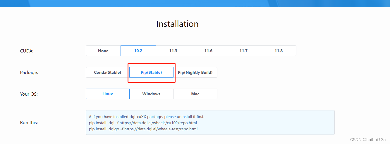 dgl._ffi.base.DGLError: Device API gpu is not enabled. Please install the cuda version of dgl ...