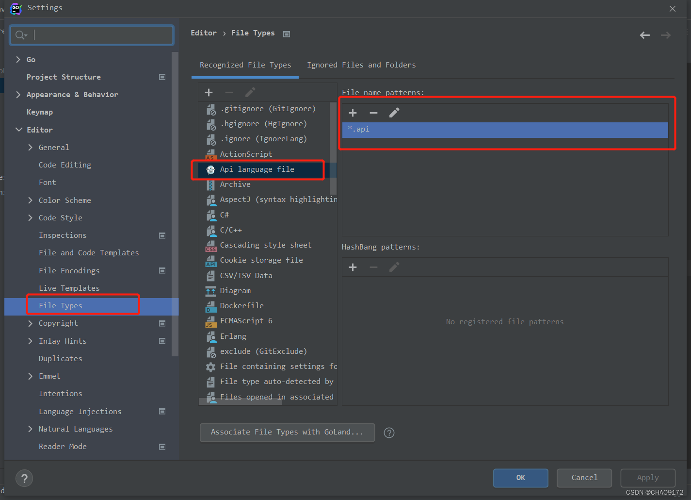 Goland中设置goctl的api文件高亮_goland goctl-CSDN博客