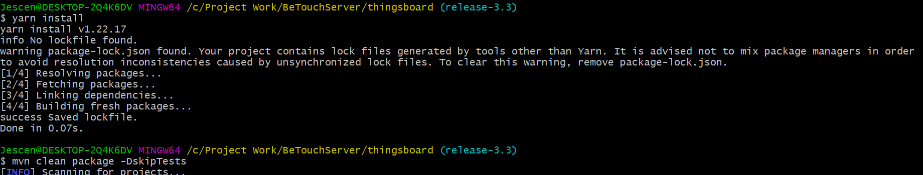 Thingsboard v3.3源码编译错误记录解决_failed to execute goal com.github.eirslett:fronten-CSDN博客
